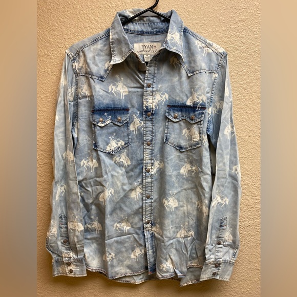 Tops | 415 Ryan Michael Western Shirt | Poshmark
